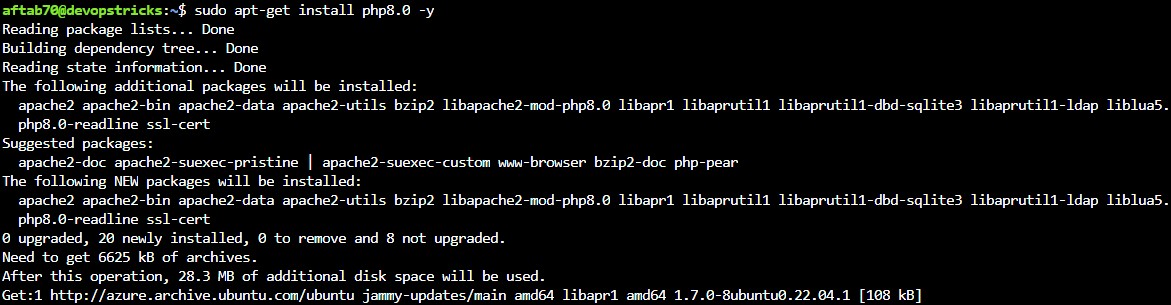Installing PHP8 on ubuntu 22.04 LTS - DevOps Tricks